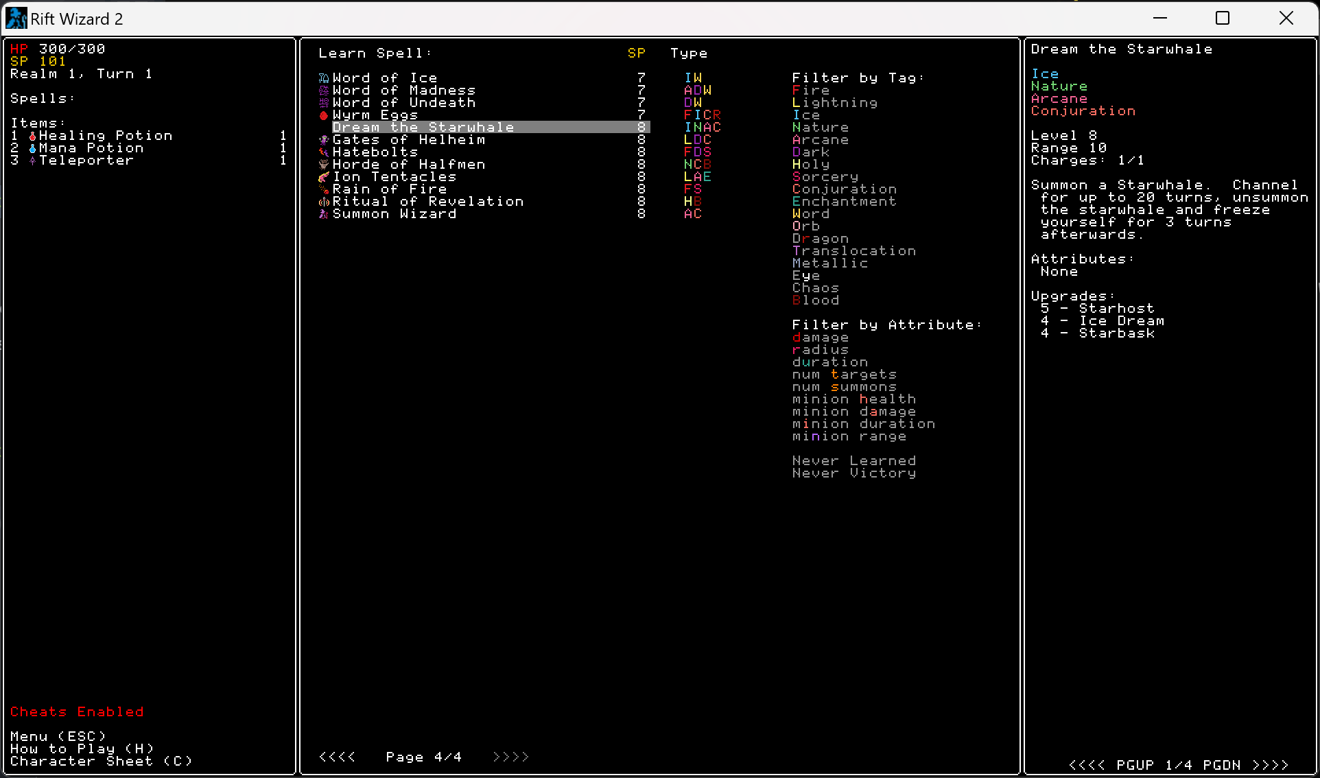 Rift Wizard 2 攻略データ集